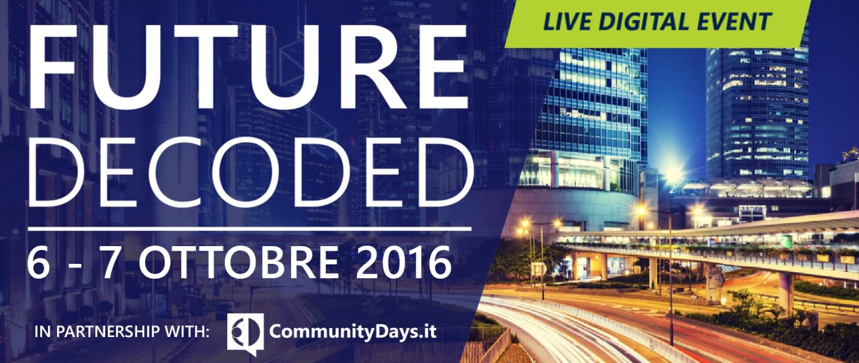 Appuntamento a Future Decoded Microsoft - Pagamenti Digitali